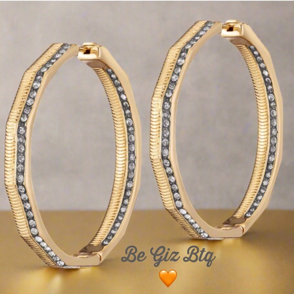 Demarson | Jewelry | Demarson Authentic Brooke 2k Goldplate Crystal ...